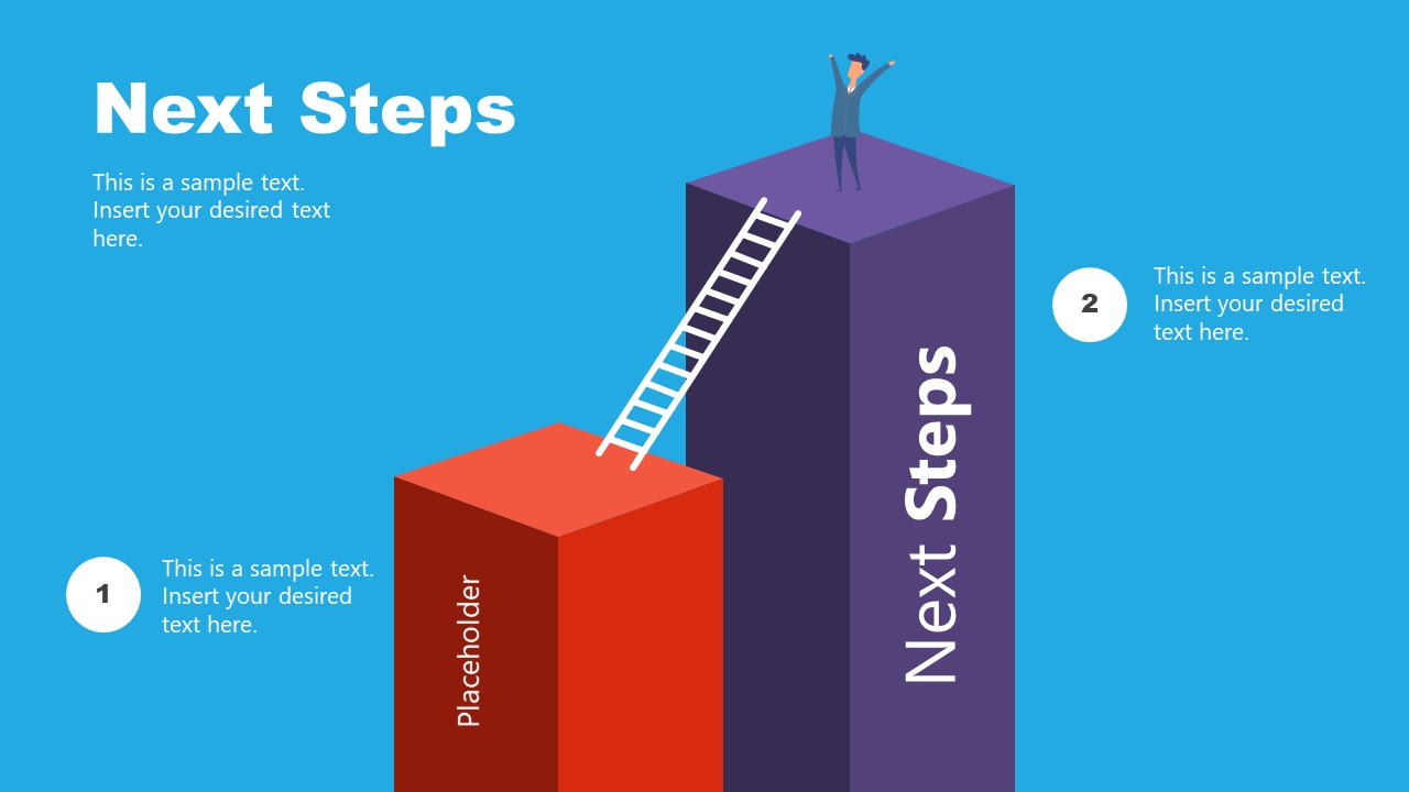 Next Steps Slides PowerPoint Template - SlideModel