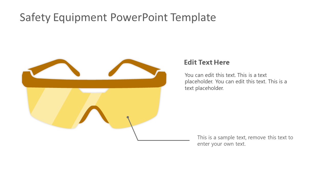 PowerPoint Shapes of Safety Goggles - SlideModel