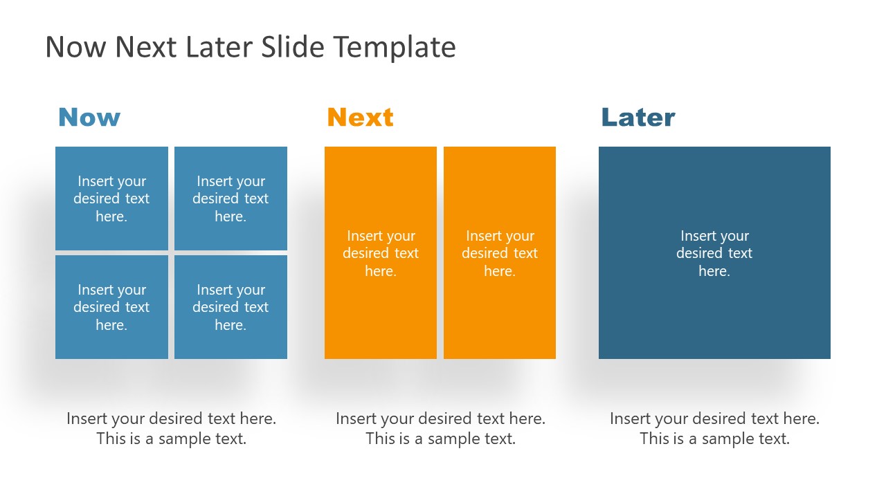Now Next Later Slide Template for PowerPoint - SlideModel