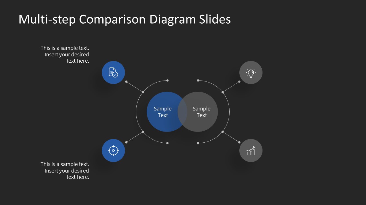 Multi-step Comparison Diagram Slides for PowerPoint - SlideModel