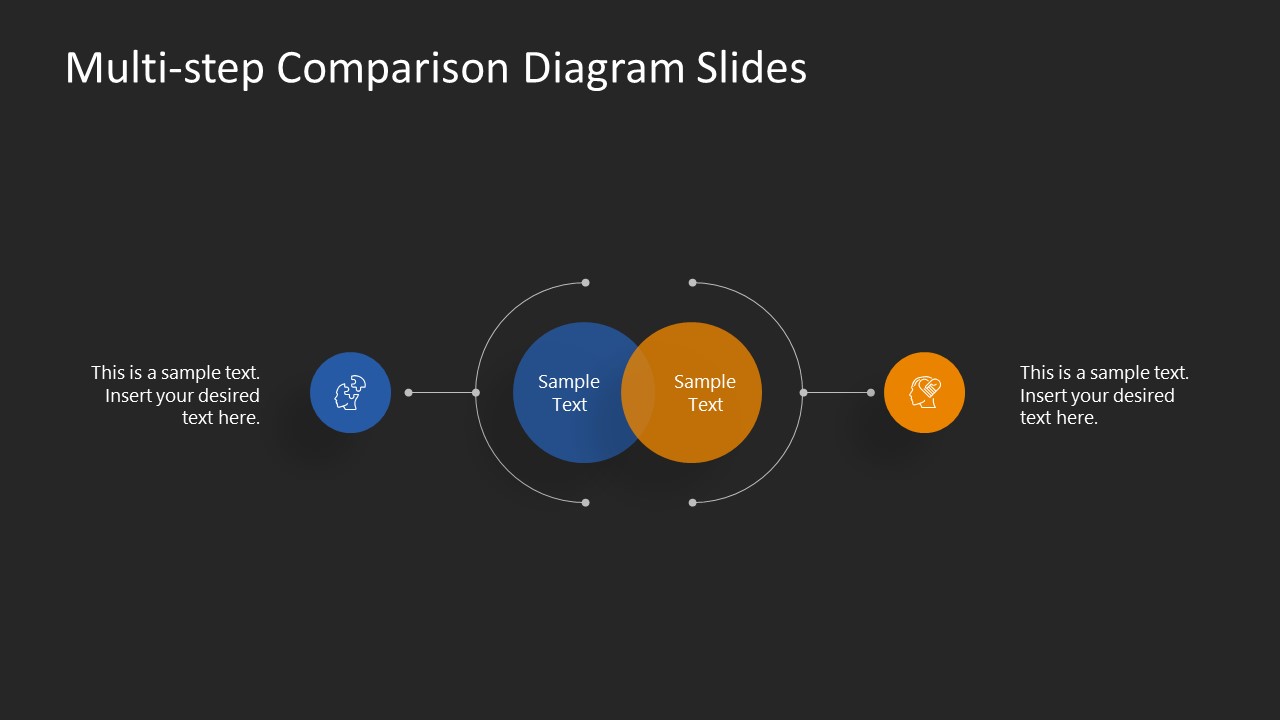 Multi-step Comparison Diagram Slides for PowerPoint - SlideModel