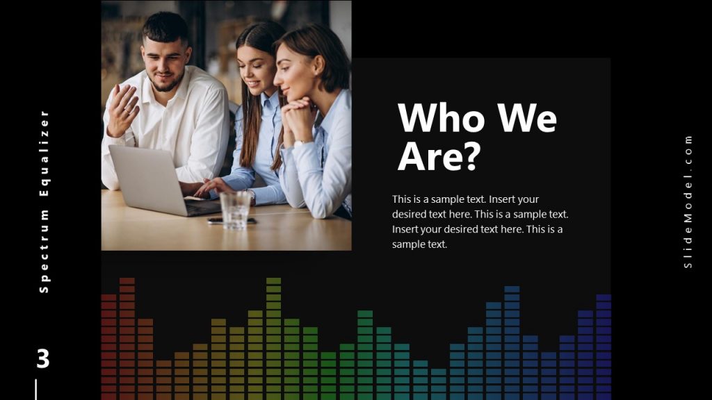 Spectrum PowerPoint About Us Slide - SlideModel