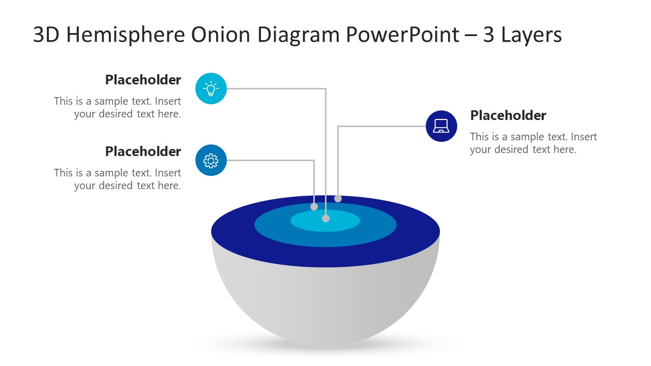 3D Hemisphere Onion Diagram PowerPoint Template - SlideModel