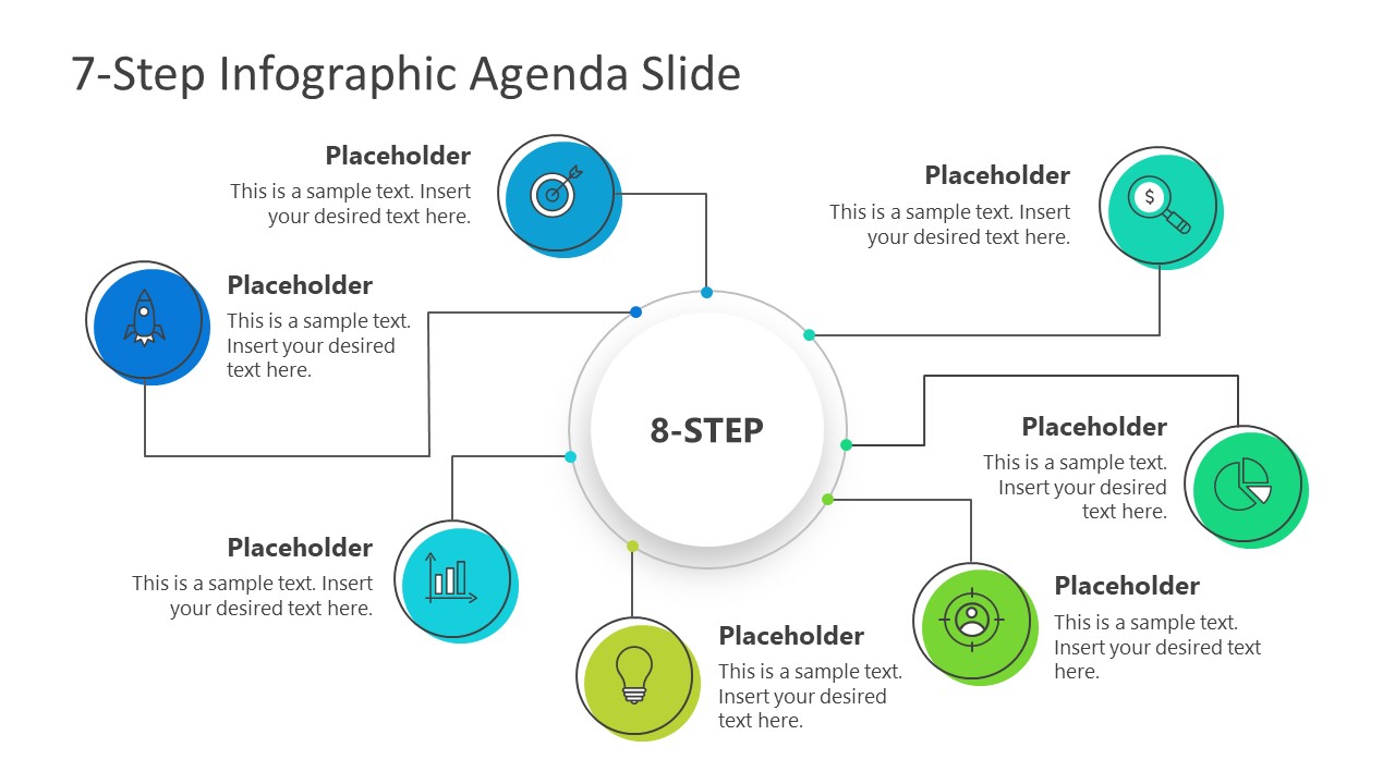 Multi-Step Infographic Agenda Slides for PowerPoint - SlideModel