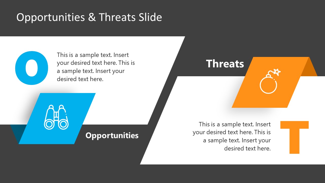 Presentation of SWOT Opportunities and Threats - SlideModel