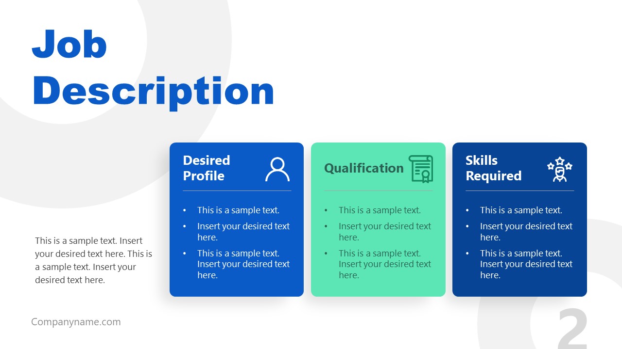Job Description PowerPoint Template - SlideModel