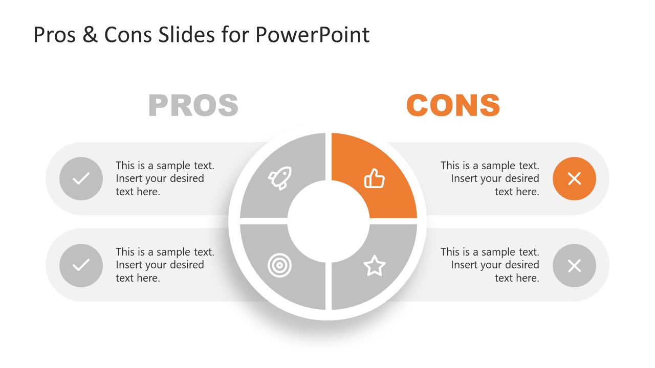 Pros & Cons Slide Template for PowerPoint - SlideModel