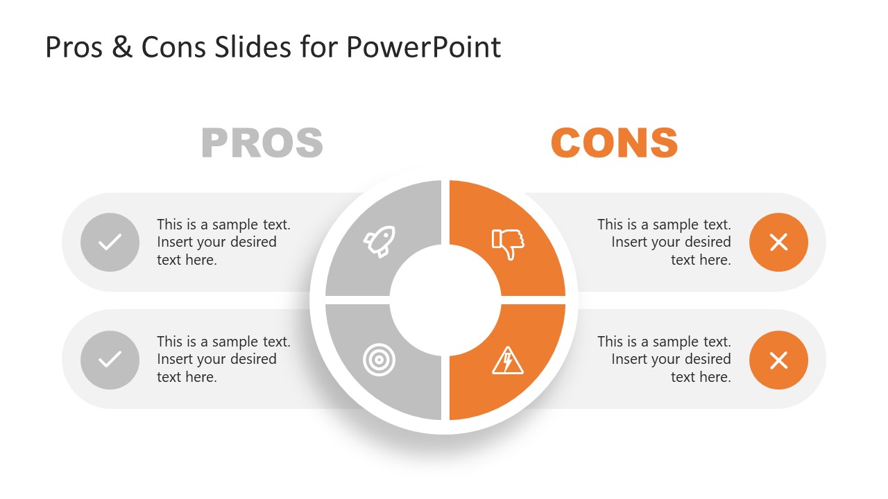 Pros & Cons Slide Template for PowerPoint - SlideModel