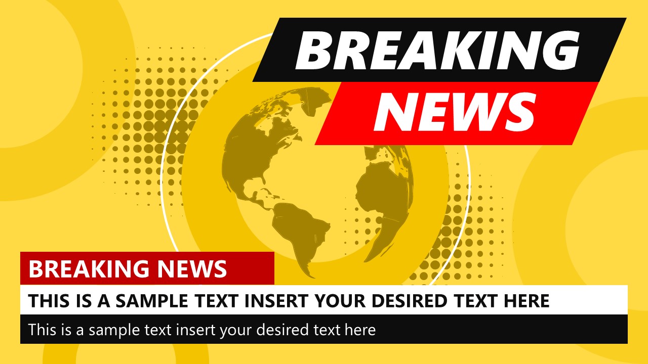 Breaking News Template for PowerPoint - SlideModel Breaking News Template for PowerPoint - SlideModel