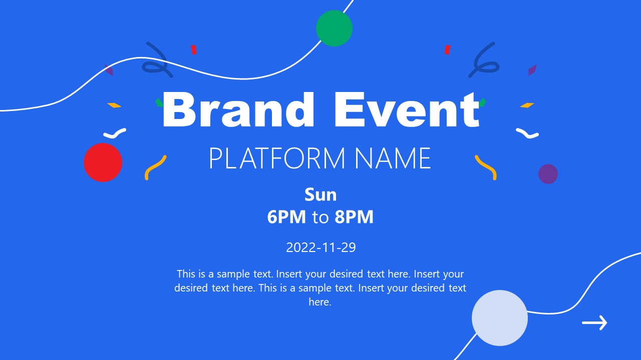 Brand Event PowerPoint Virtual Festival Template - SlideModel Brand Event PowerPoint Virtual Festival Template - SlideModel