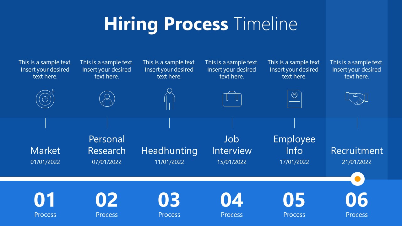 Hiring Process Timeline Template for PowerPoint - SlideModel