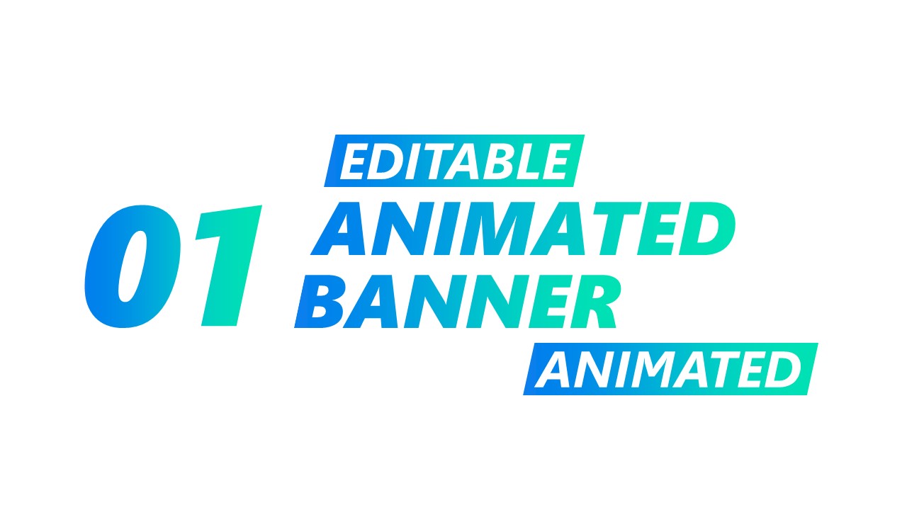 Editable Animated Banners PowerPoint Template - SlideModel