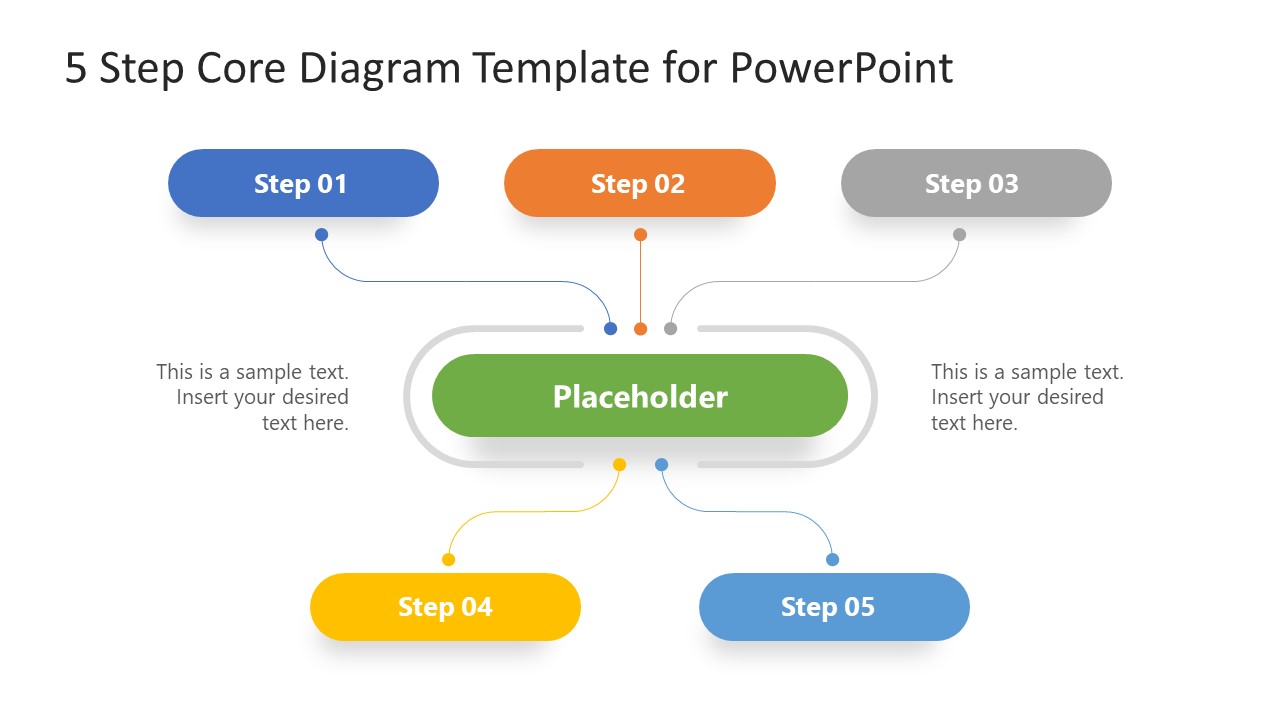 5 Step Diagram Template for PowerPoint - White Background - SlideModel 5 Step Diagram Template for PowerPoint - White Background - SlideModel