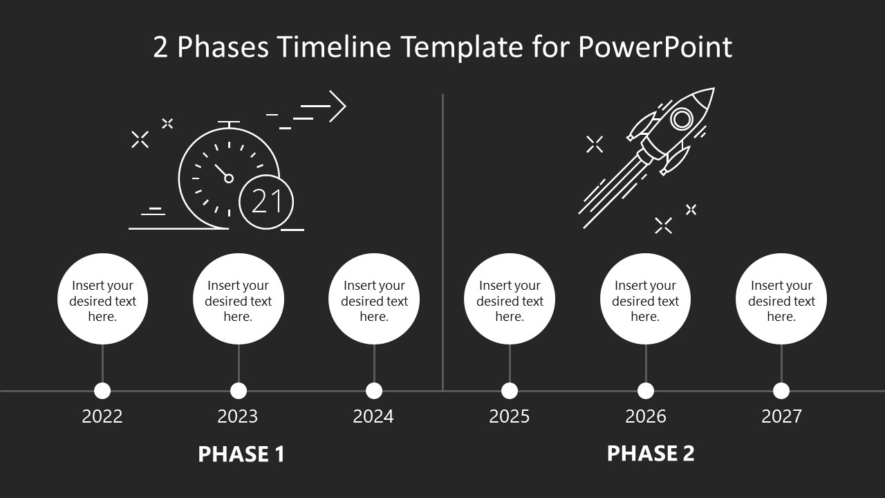 2 Phases Timeline Template for PowerPoint - SlideModel