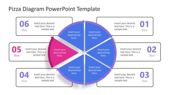 6 Step Circular Puzzle Diagram Template for PowerPoint - SlideModel