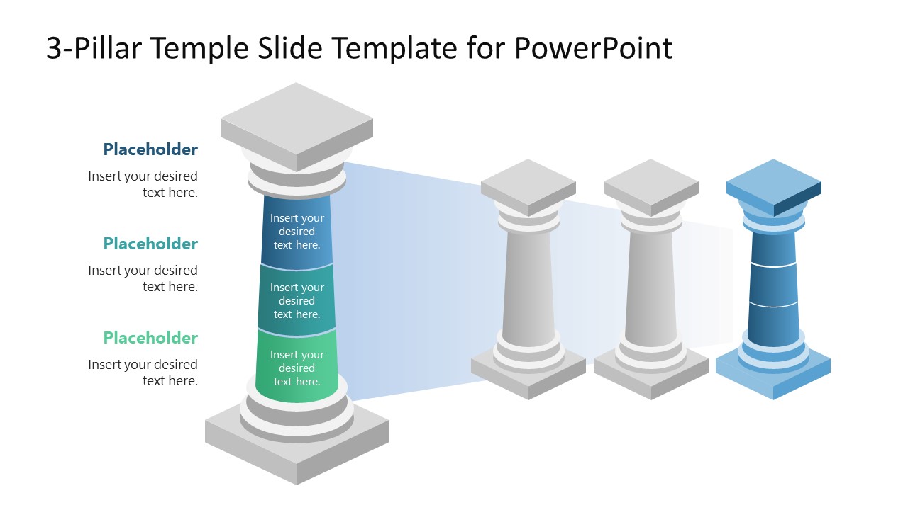 3-Pillar Temple Slide Template for PowerPoint - SlideModel