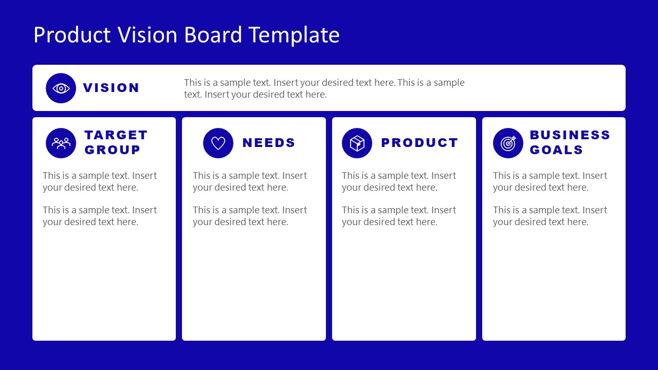 Product Vision Board Template for PowerPoint - SlideModel
