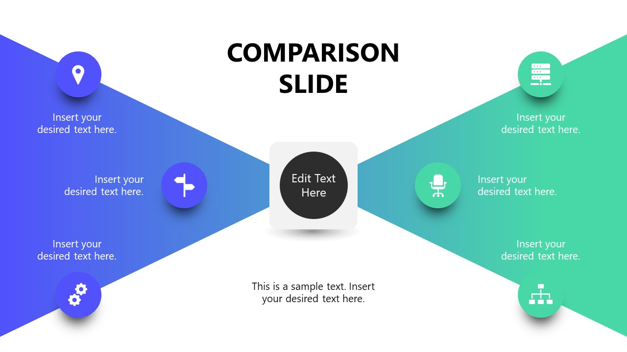 Modern Comparison Slide Template for PowerPoint