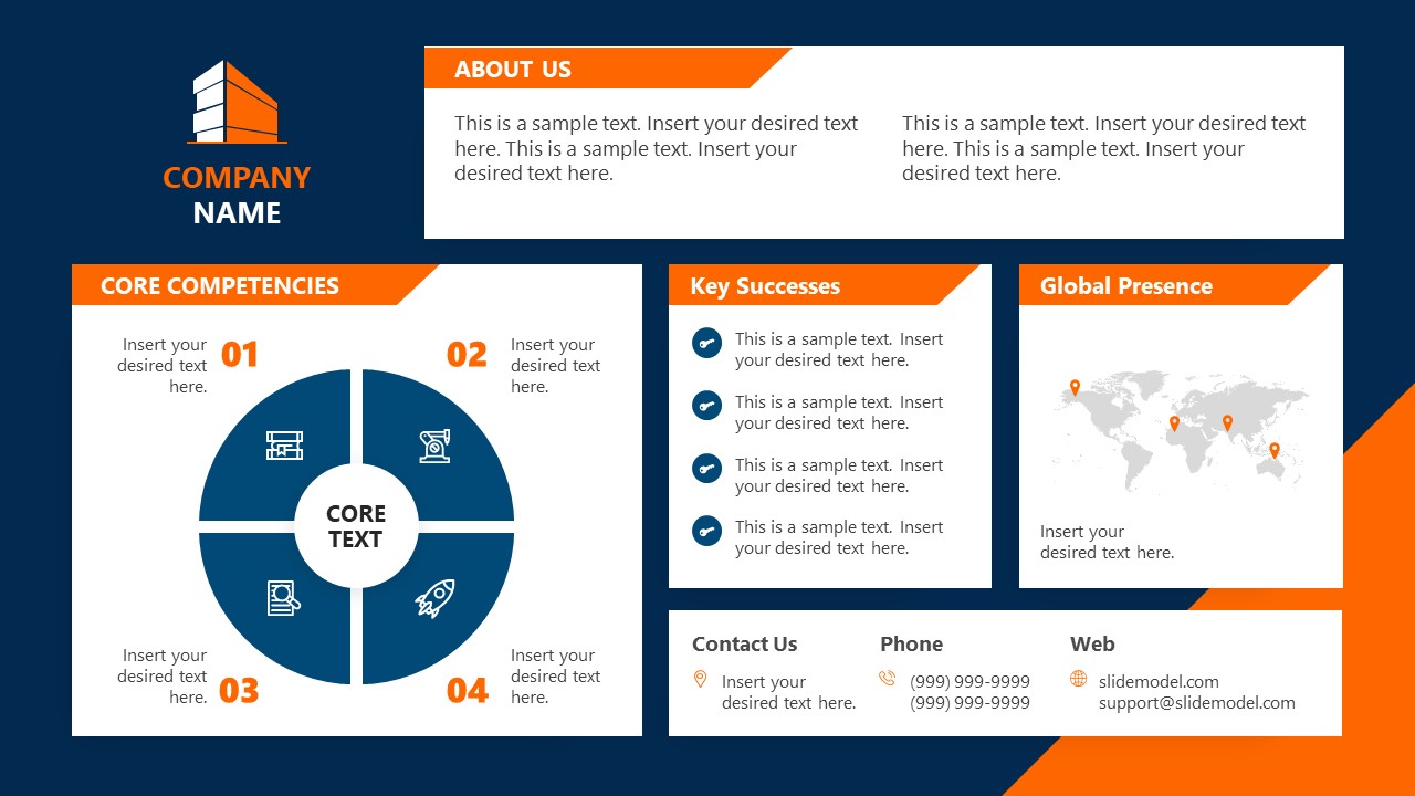 One Pager Company Capability PowerPoint Template