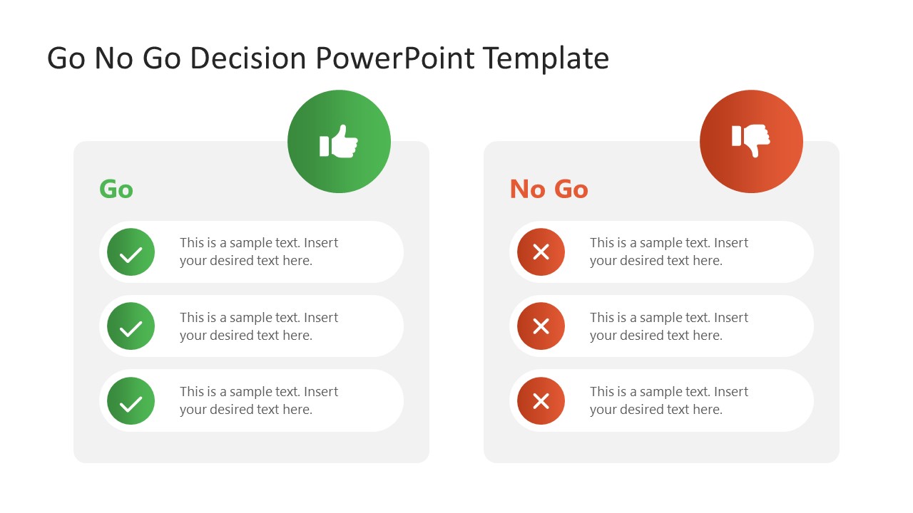 Go No Go Decision PowerPoint Template & Google Slides