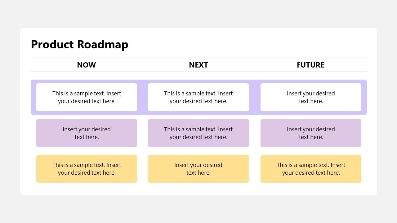 Animated Product Roadmap PowerPoint Template