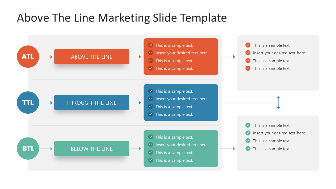 Above the Line Marketing PowerPoint Template