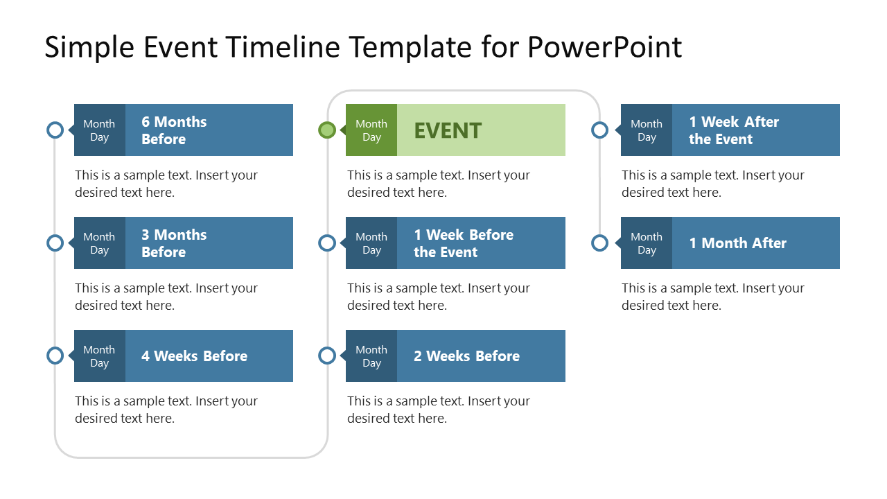 Simple Event Timeline PowerPoint Template