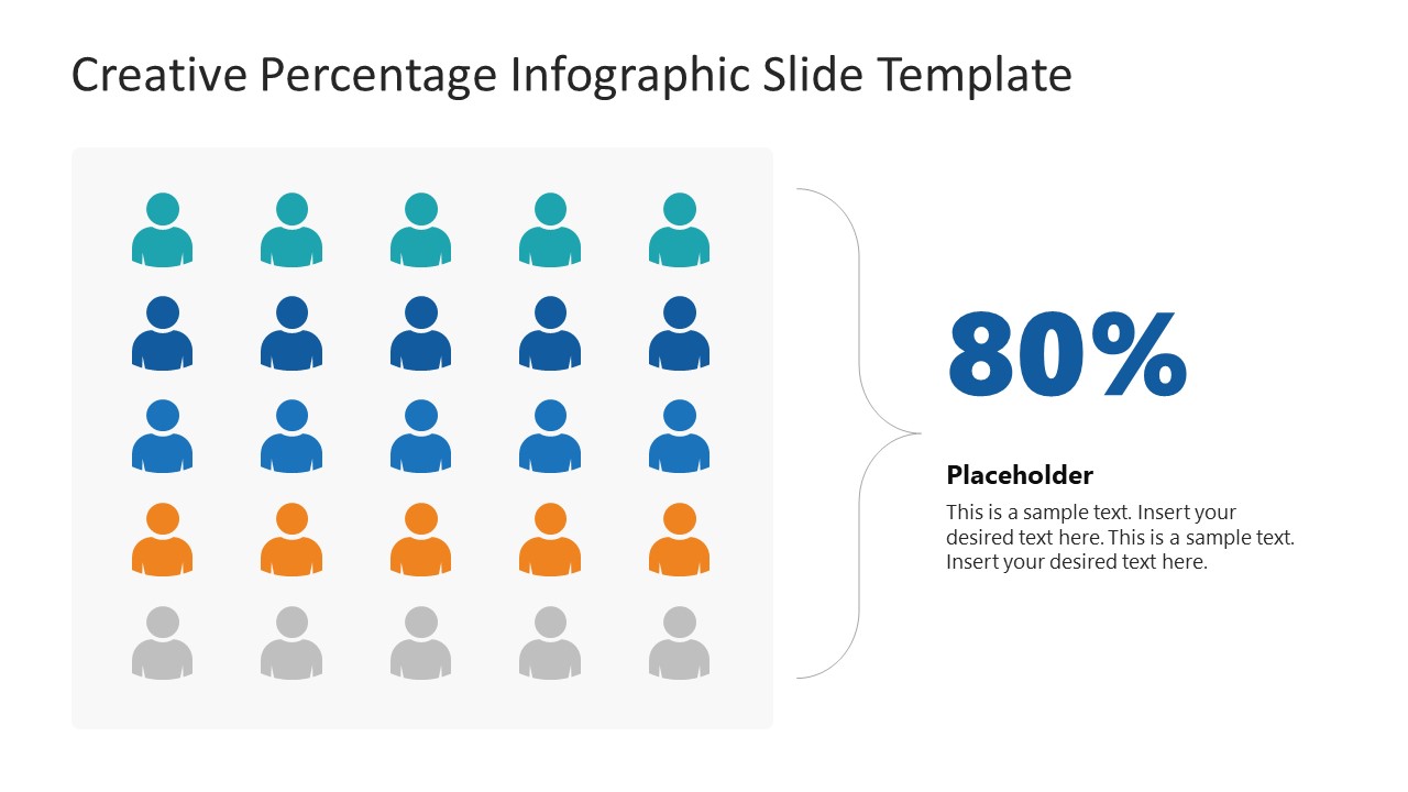 Creative Percentage Infographic Slide Template