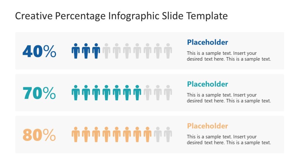 Creative Percentage Infographic Template for PowerPoint - SlideModel