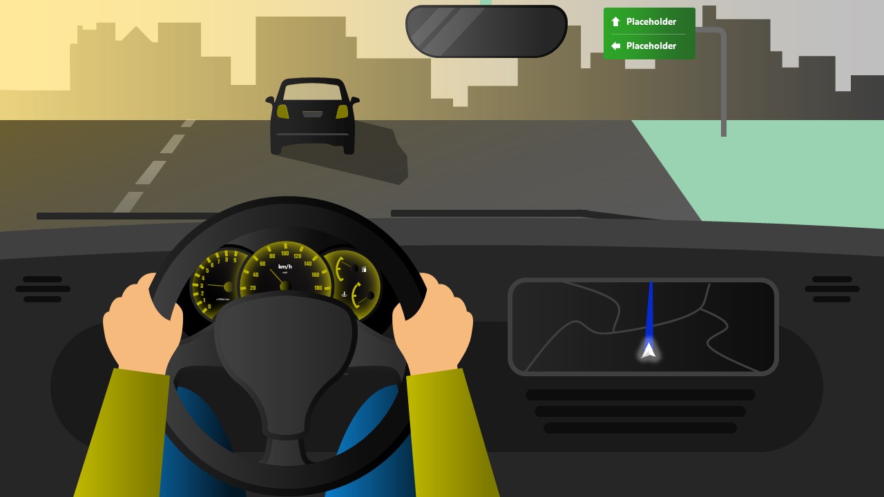 PowerPoint Car Dashboard Template