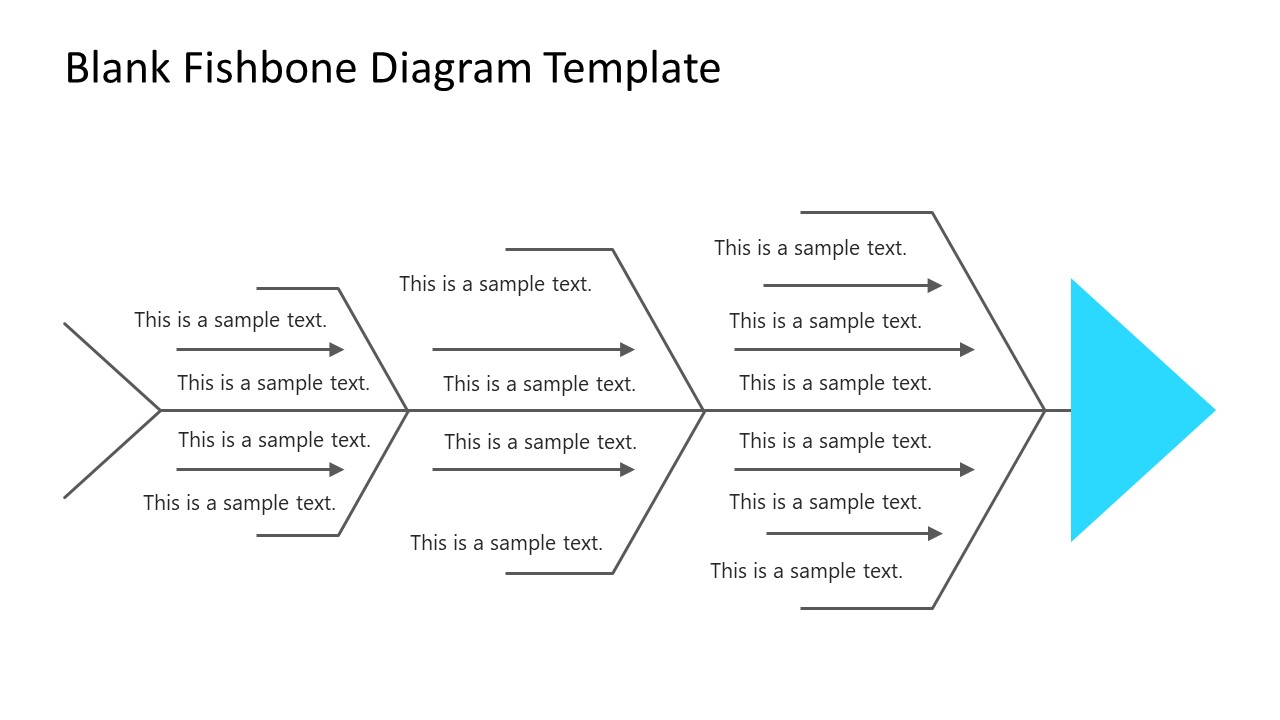 Blank Fishbone Diagram PowerPoint Template
