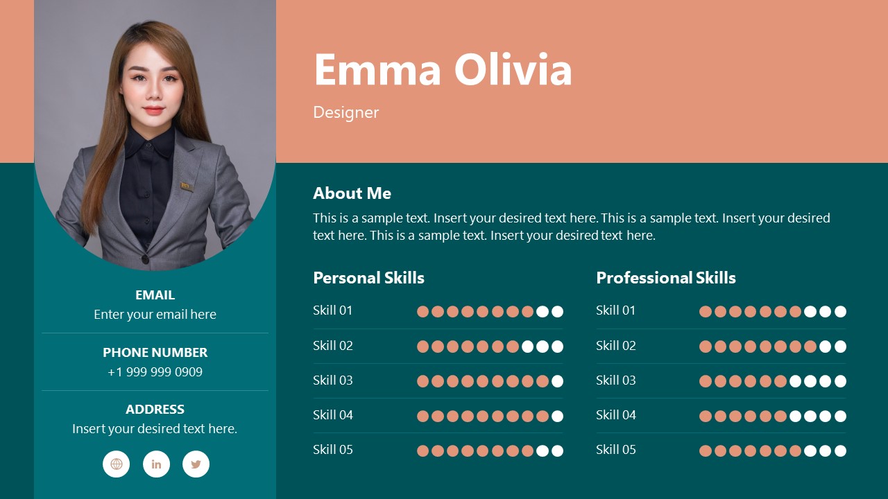 Skills Resume PowerPoint Template