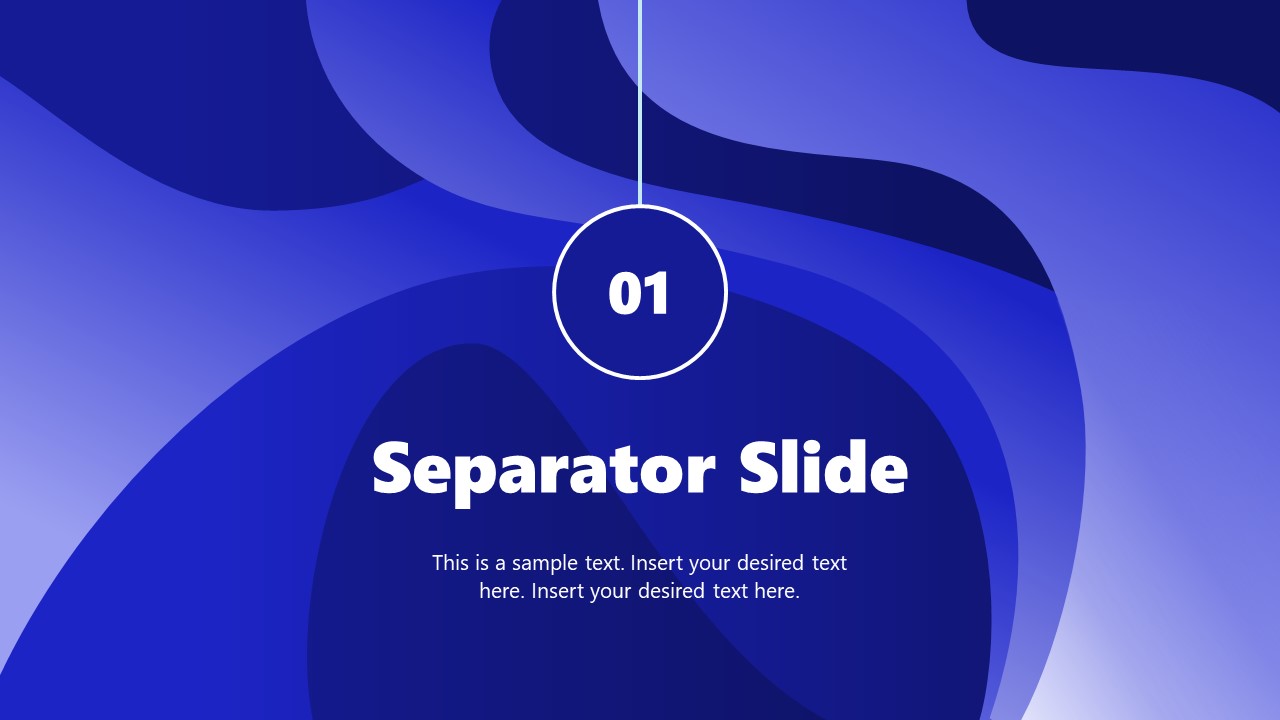 Navy Blue Abstract PowerPoint Background