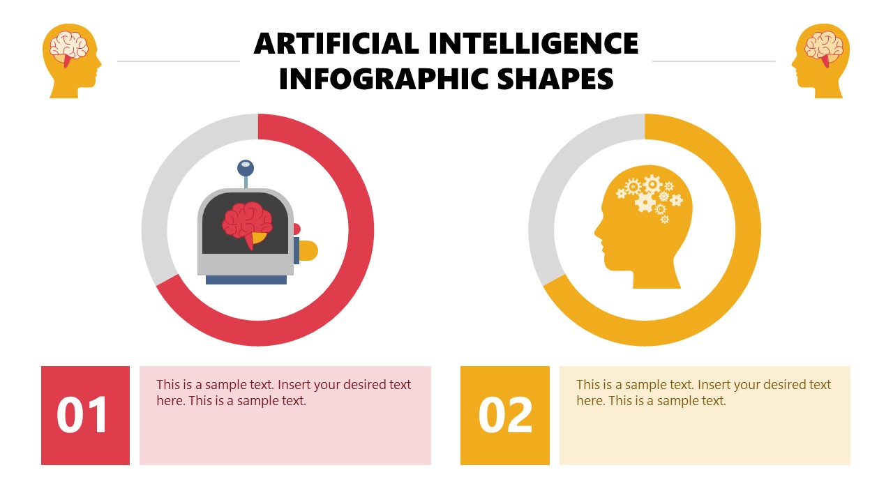 Artificial Intelligence Infographic Shapes for PowerPoint