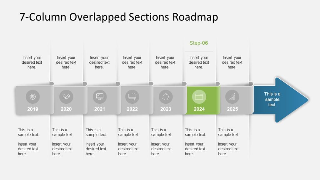 Spotlight Slide - Overlapped Sections PPT Template - SlideModel