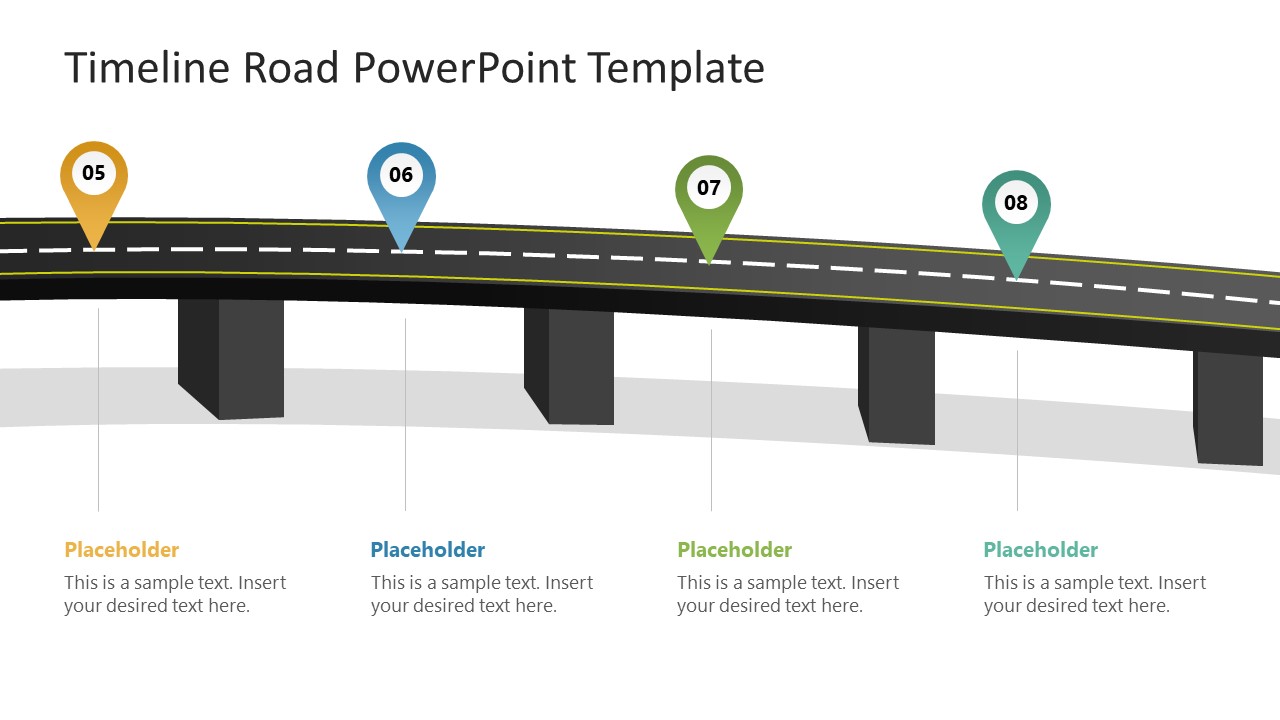 Timeline Road PowerPoint Template