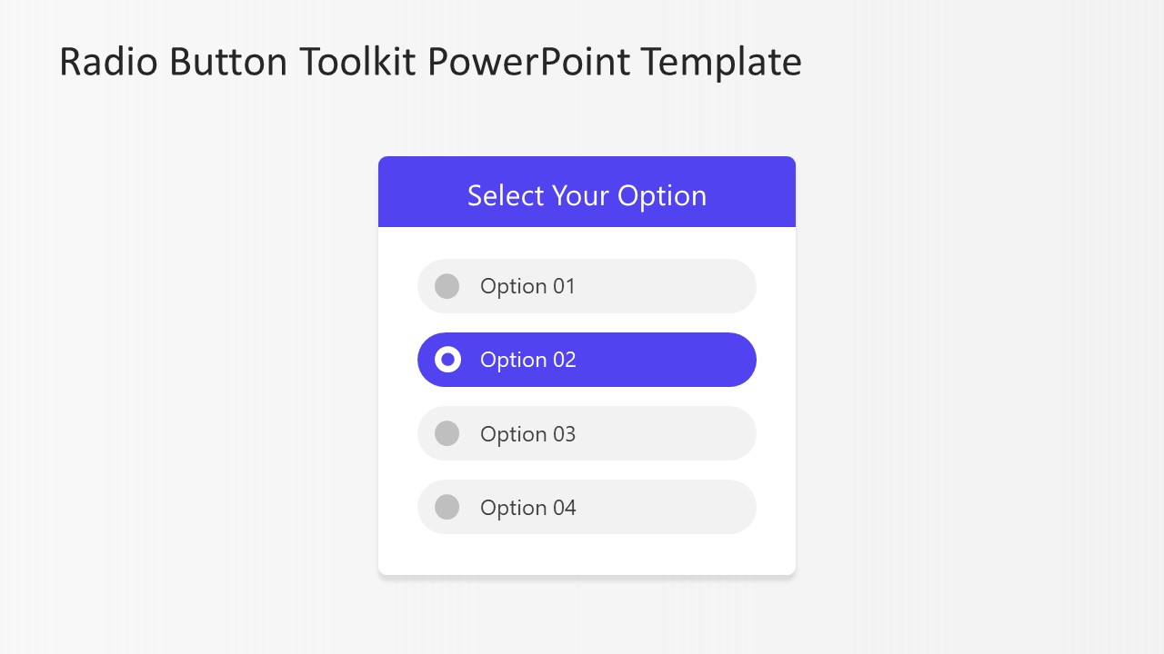Radio Button PowerPoint Template
