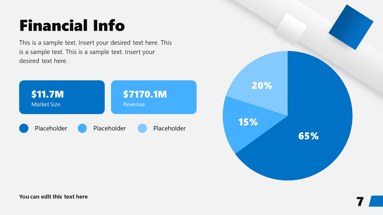 Blue Blocks Corporate Profile PowerPoint Template