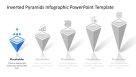 Customizable 5-Step Inverted Pyramids PPT Template - SlideModel