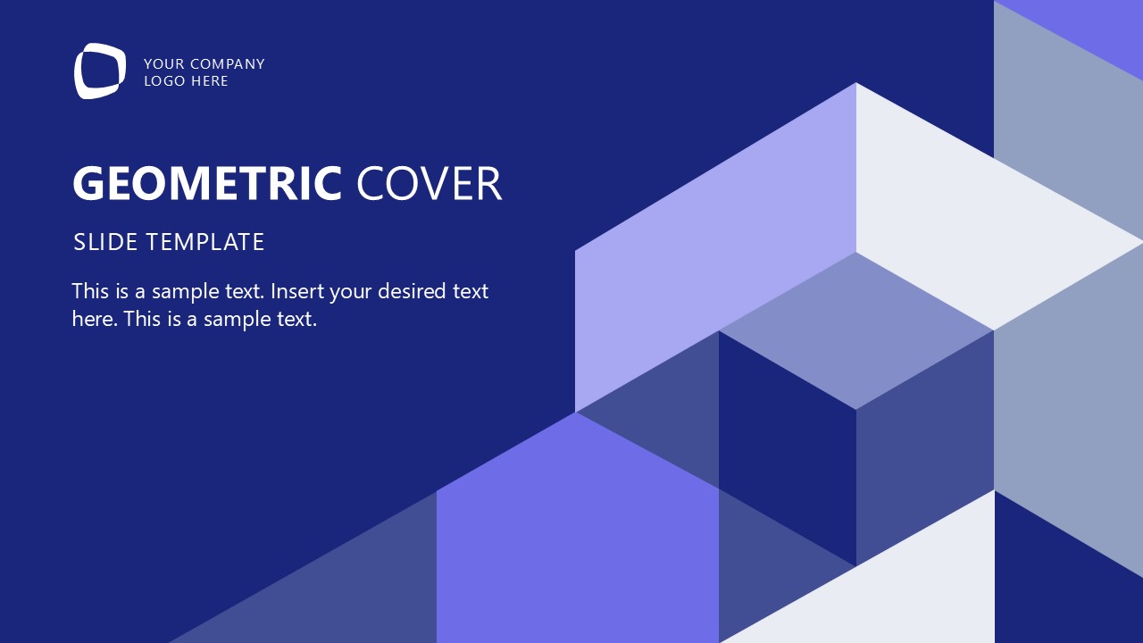 Geometric Cover Slide PowerPoint Template - SlideModel