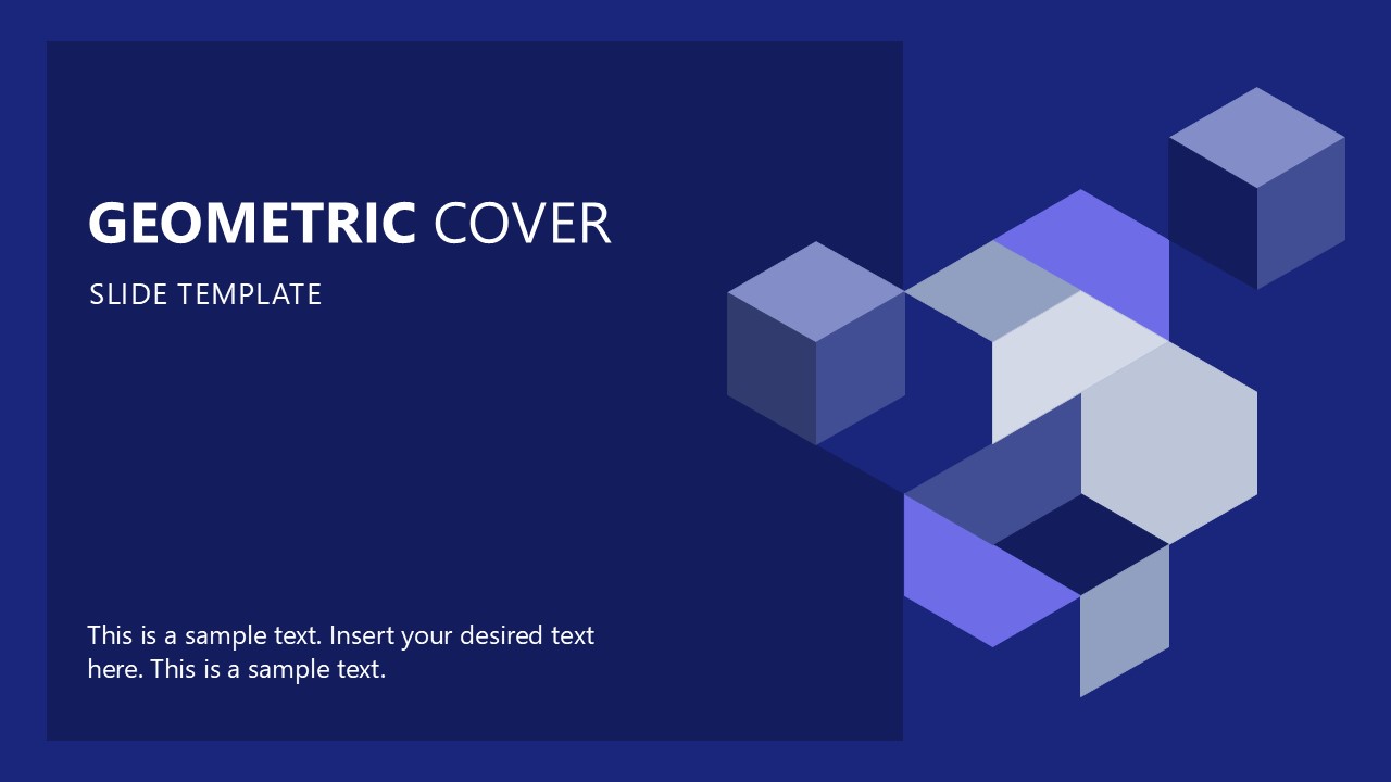 Geometric Cover Slide PowerPoint Template - SlideModel