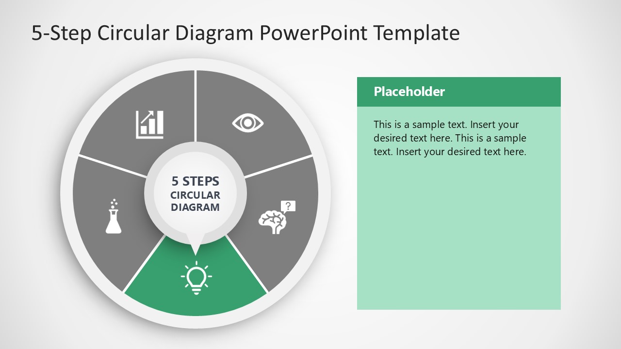 5-Step Circular Diagram PowerPoint Template
