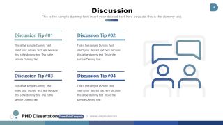 PhD Dissertation PowerPoint Template - SlideModel
