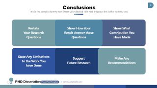 PhD Dissertation PowerPoint Template - SlideModel
