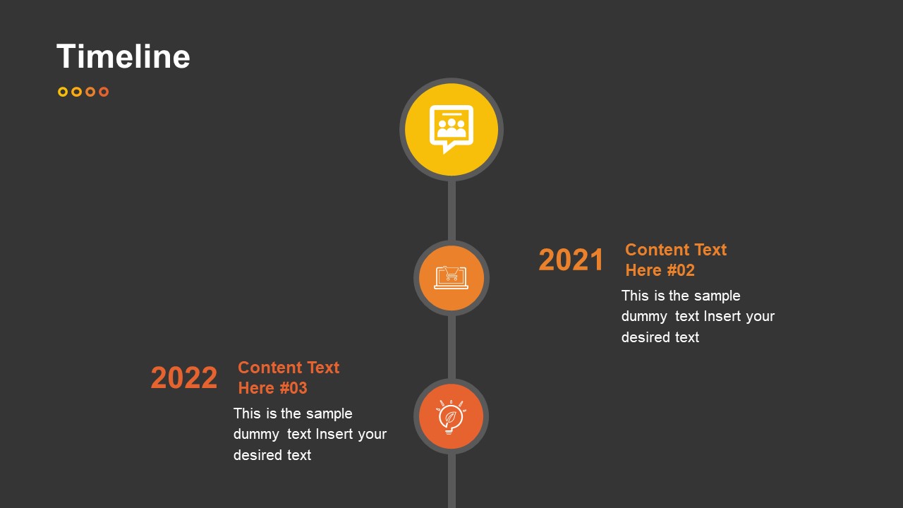 Animated Timeline in Creative Orange PowerPoint - SlideModel