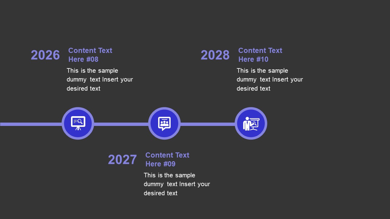 Creative Blue PowerPoint Animated Timeline Slide - SlideModel Creative Blue PowerPoint Animated Timeline Slide - SlideModel