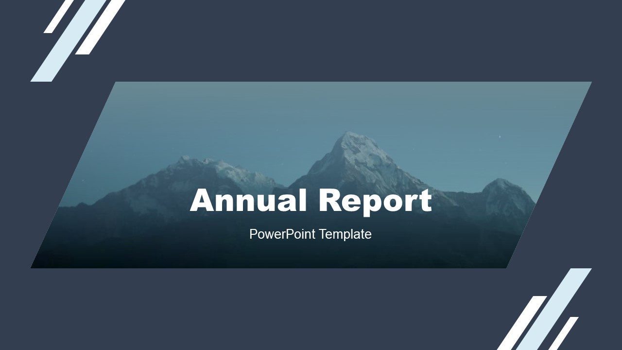 Corporate Annual Report Template - SlideModel