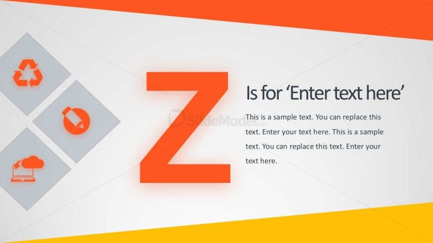 A to Z Alphabets with Pictures PowerPoint - SlideModel