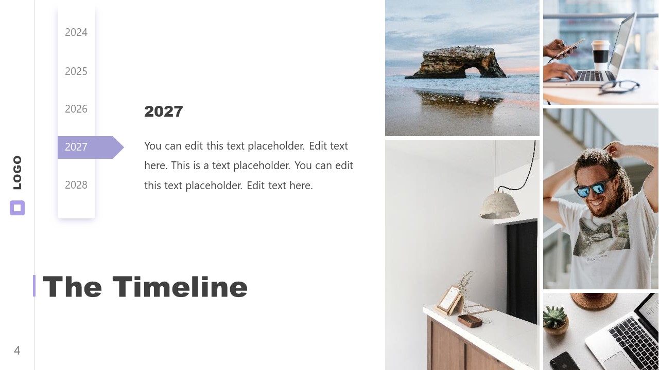 Excellence Template Diagram of Timeline - SlideModel