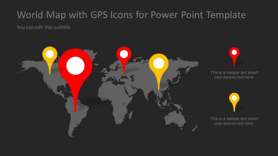 Worldmap & Map Pointers for PowerPoint - SlideModel